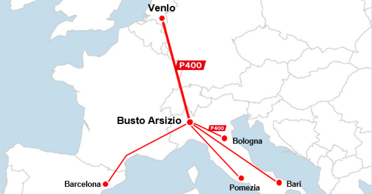 Starting in December: the newly opened rail transport line Venlo, the ...